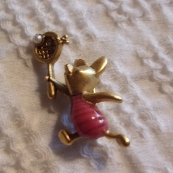Disney | Jewelry | Disney Winnie The Pooh Piglet Pin | Poshmark